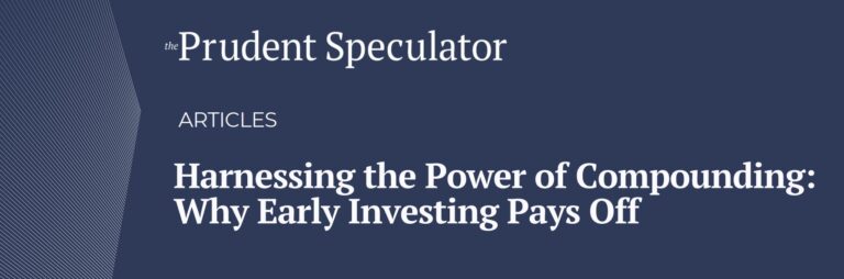 Harnessing the Power of Compounding: Why Early investing Pays Off