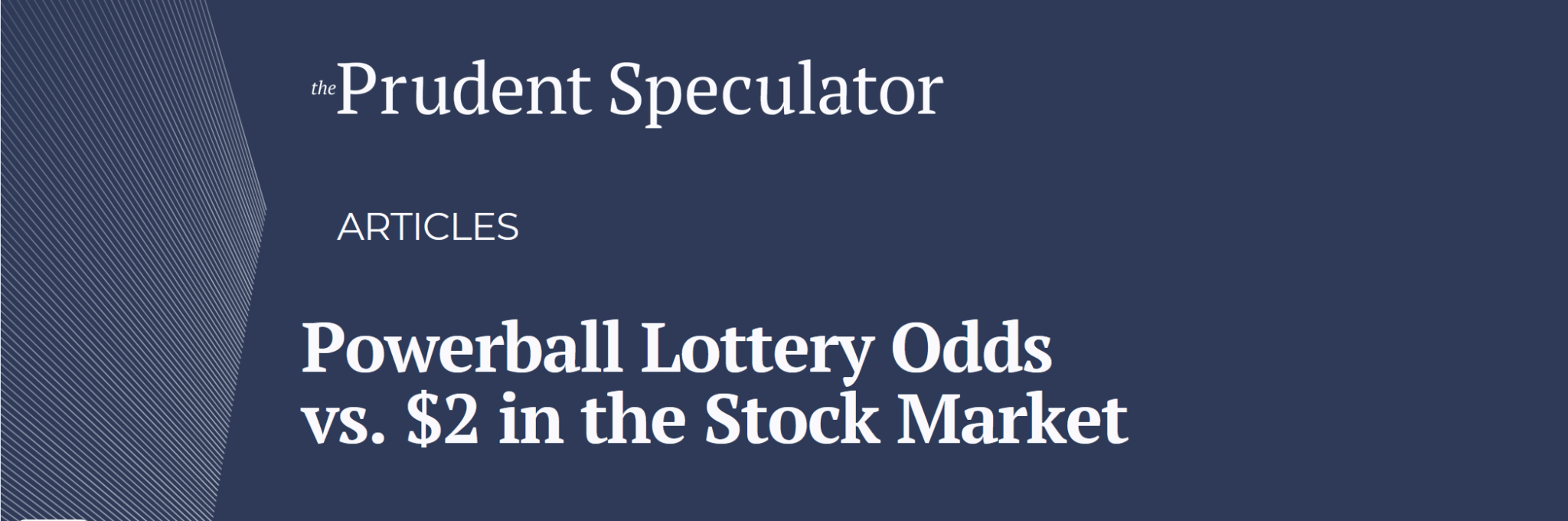 The $1.4 Billion Powerball Lottery Odds vs. $2 in Stocks
